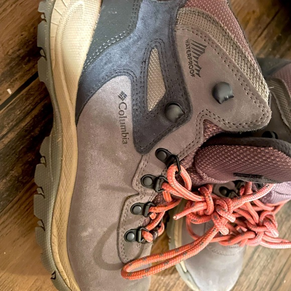 Columbia | Shoes | Gray And Pink Hiking Boots | Poshmark